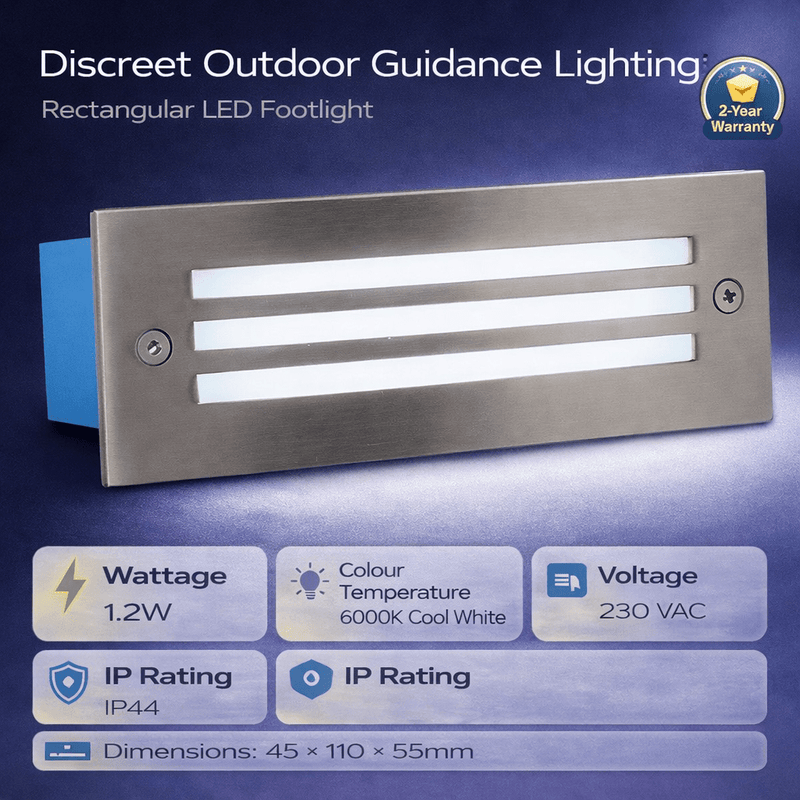 LED Foot Light - Large Rectangle | Durable Outdoor Illumination ...
