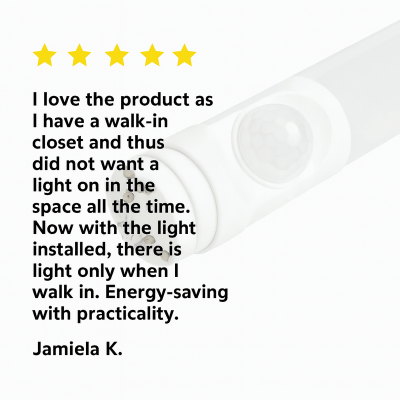 T8 LED Tube - Smart PIR Motion Sensor for Energy Savings - Shop Now ...