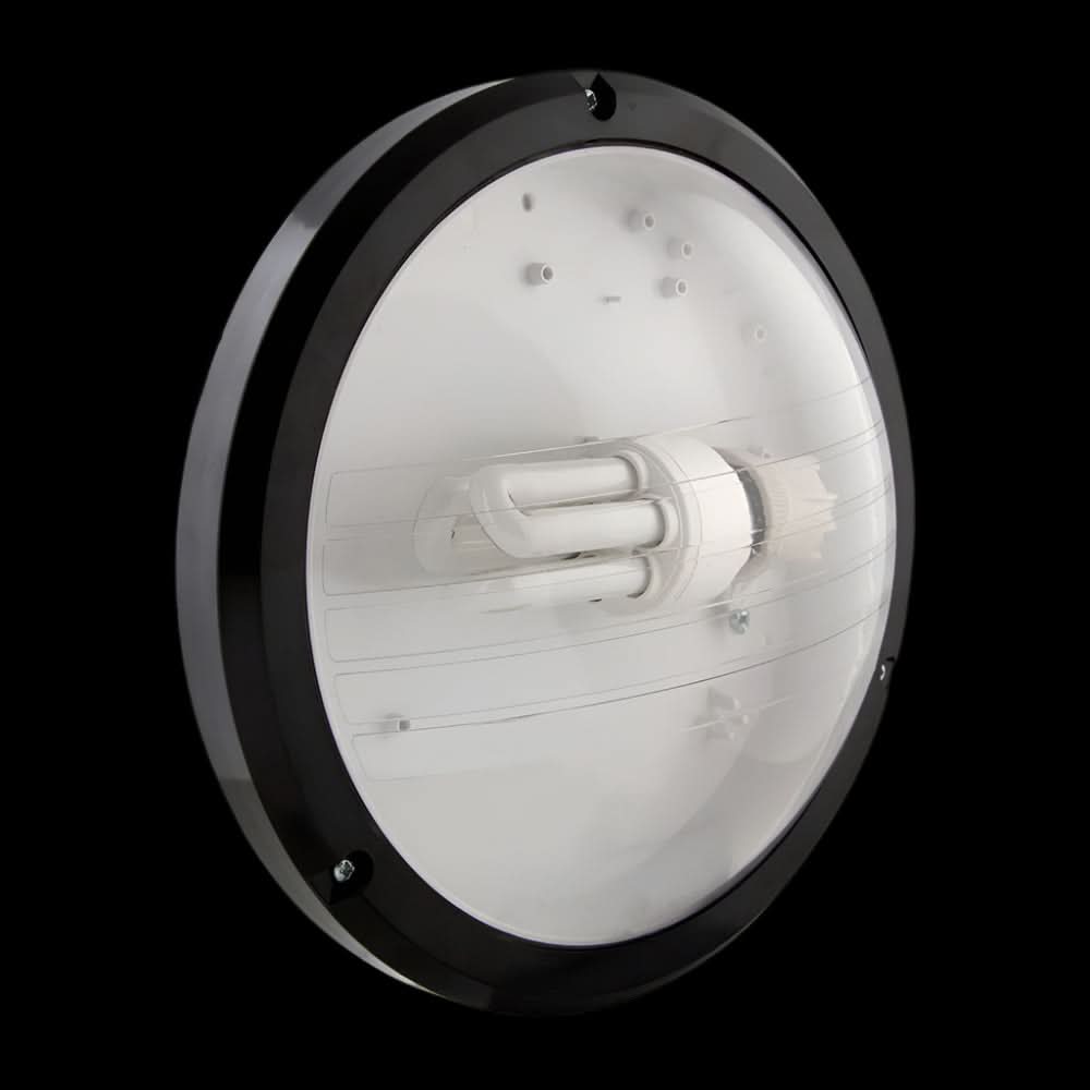 Bulkhead Light Black/White ABS IP44 Indoor/Outdoor - SKU B190B