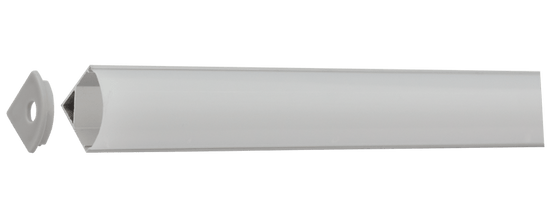 LED Extrusion A13 2m - Frosted Cover for Seamless Corner Lighting