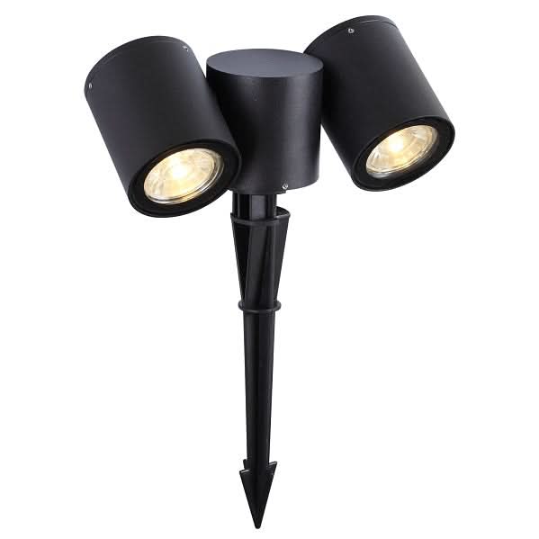 Dual Garden Spike Light - Dual-Head Outdoor Illumination