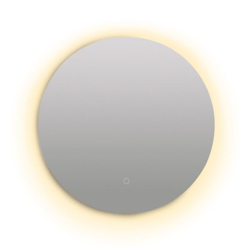 900mm Round Backlit LED Mirror with Demister – Dimmable IP44