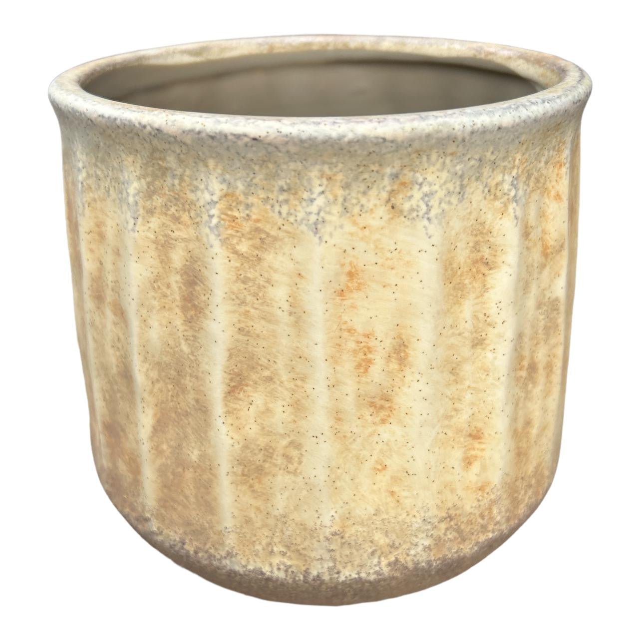 Ceramic Colum Pot - Rustic Beige for Elegant Home Decor – Future Light ...