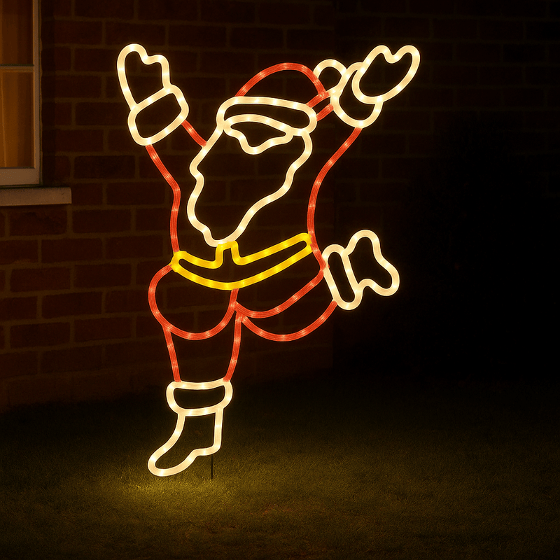 LED Christmas Lights - Festive Father Christmas Motif - Shop Now ...