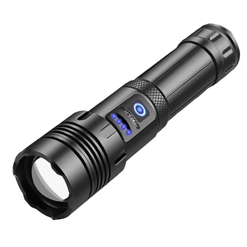 ZA-418 USB Rechargeable LED Extreme Bright Flashlight – 1500 Lumen Torch