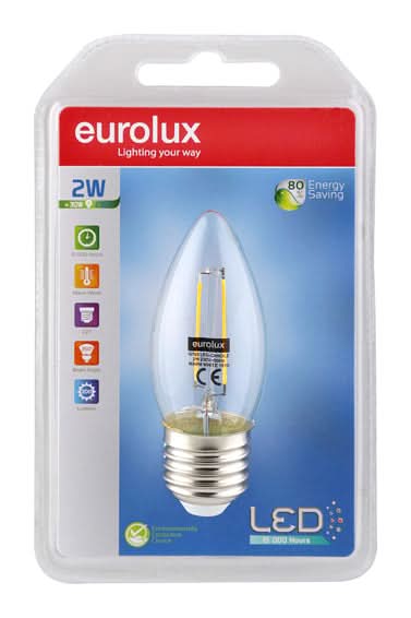 LED Candle Bulb - 2W Filament | Future Light - LED Lights South Africa