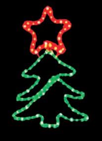 LED Christmas Lights - Christmas Tree Red Star Motif | Buy Online & Save!